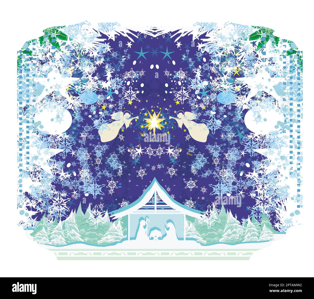 The holy family with angels Cut Out Stock Images & Pictures - Alamy