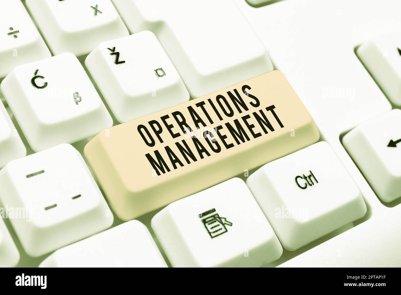 Sign displaying Operations Management, Business showcase ensure Inputs to Output the Production ...