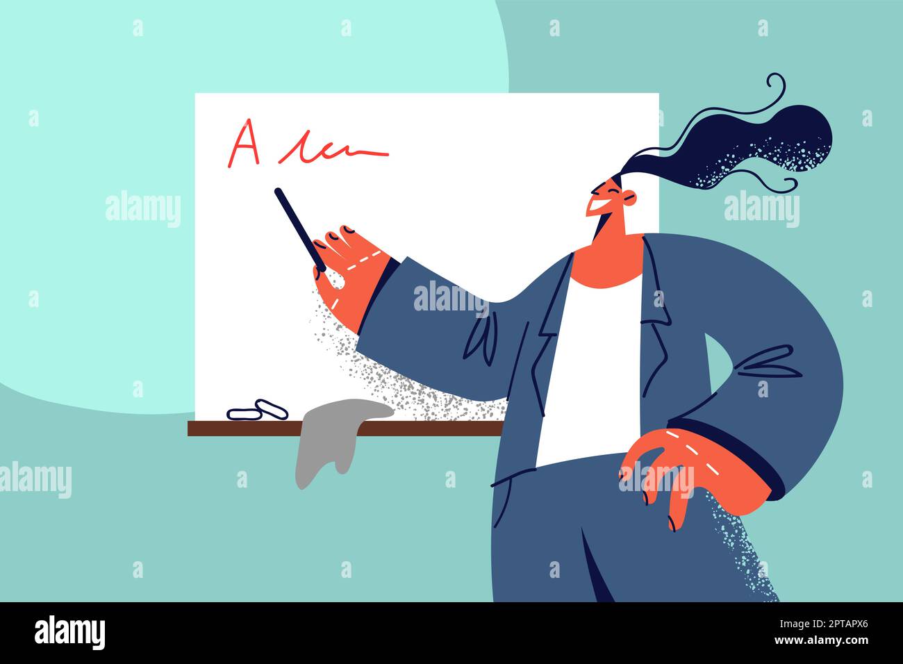 Female teacher pointer Stock Vector Images - Alamy