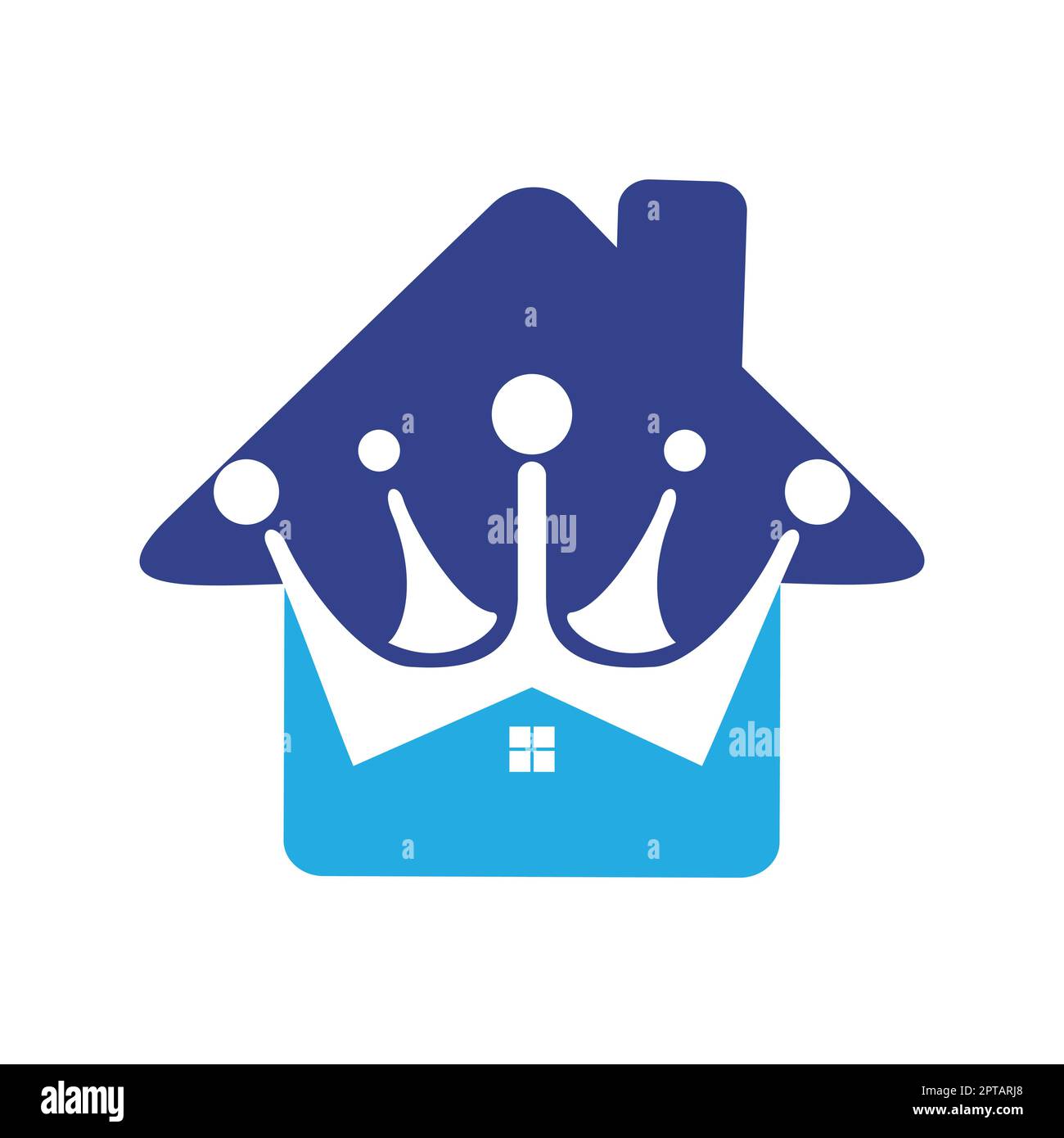 Home king vector logo design. Creative home and crown vector logo ...