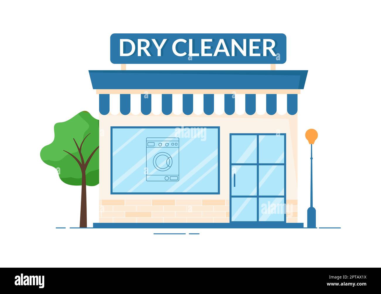 Dry Cleaning Store Service with Washing Machines, Dryers and Laundry ...