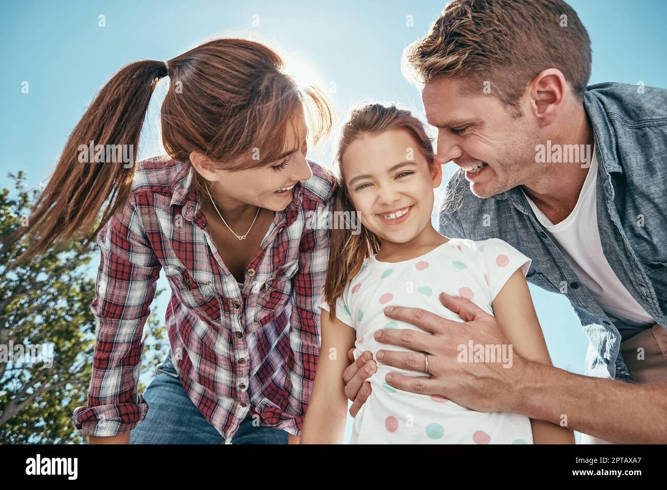 The love of a family makes the days brighter. a family bonding together ...