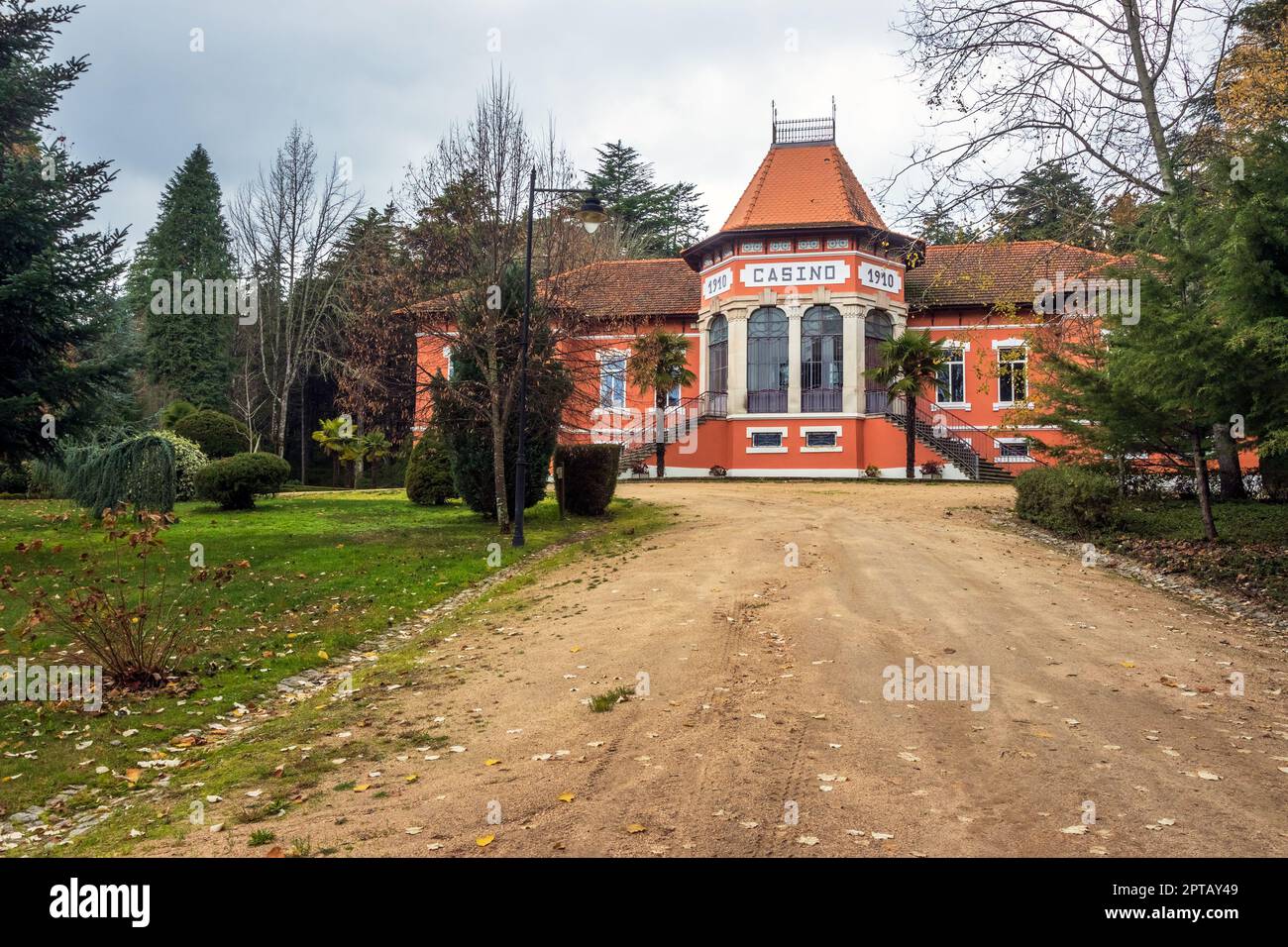 Pedras Salgadas, Portugal - December 10, 2022: Pathway and gardens in ...