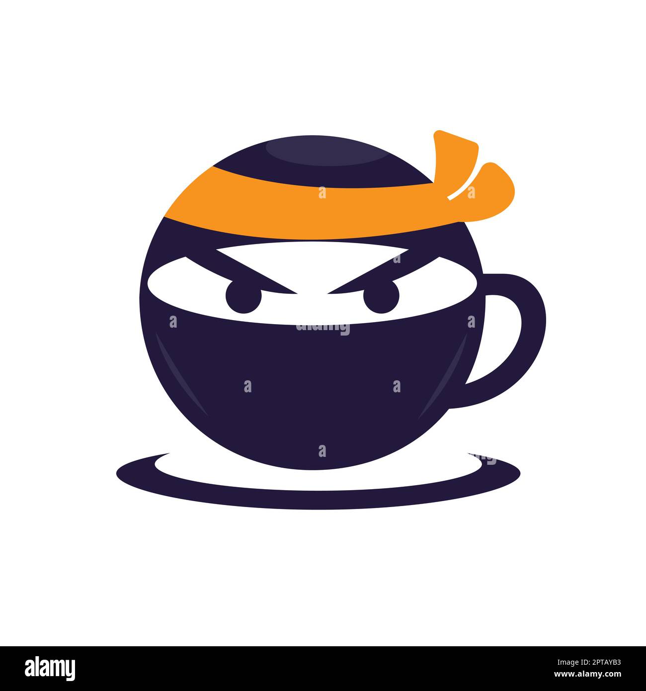 Ninja coffee vector logo design. Logo for cafÃ©, restaurant, bar etc ...
