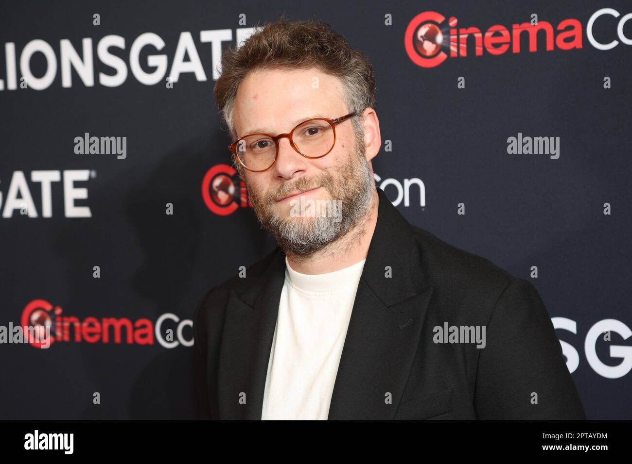 Las Vegas, United States. 27th Apr, 2023. Producer Seth Rogen arrives ...