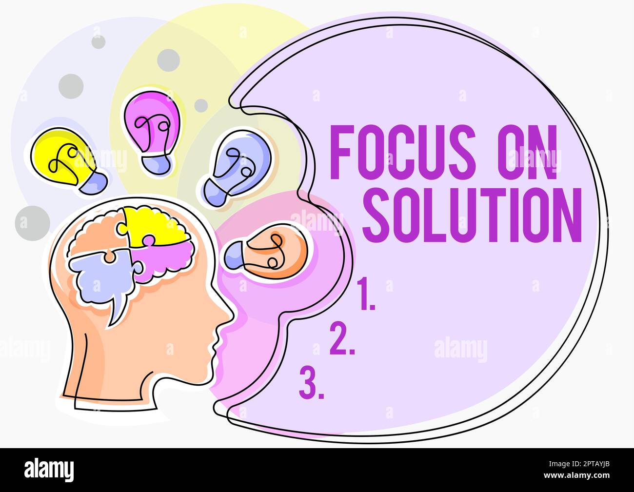 Hand writing sign Focus On SolutionGive full attention on dealing ...