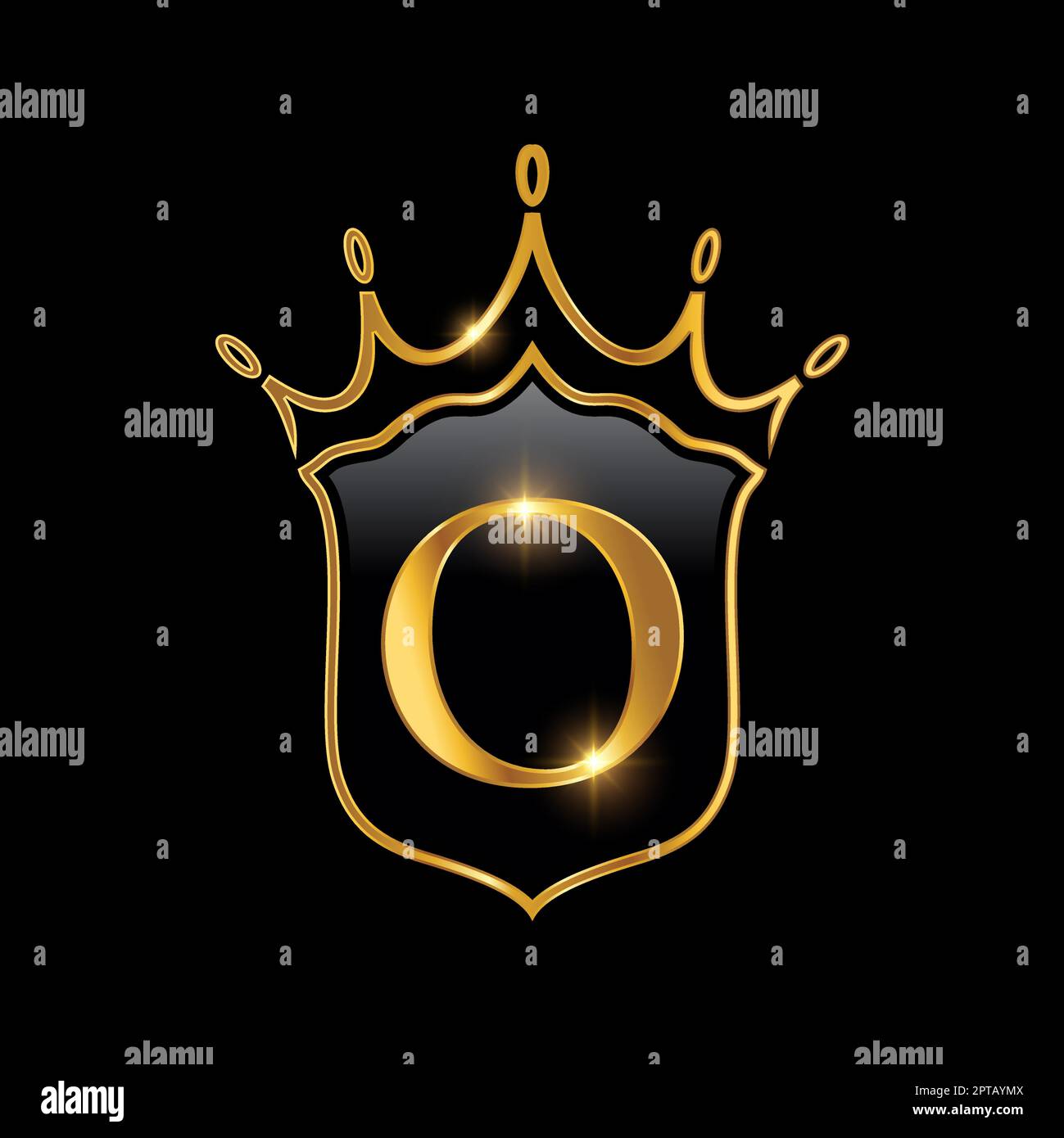 Vintage monogram and shield hi-res stock photography and images - Alamy