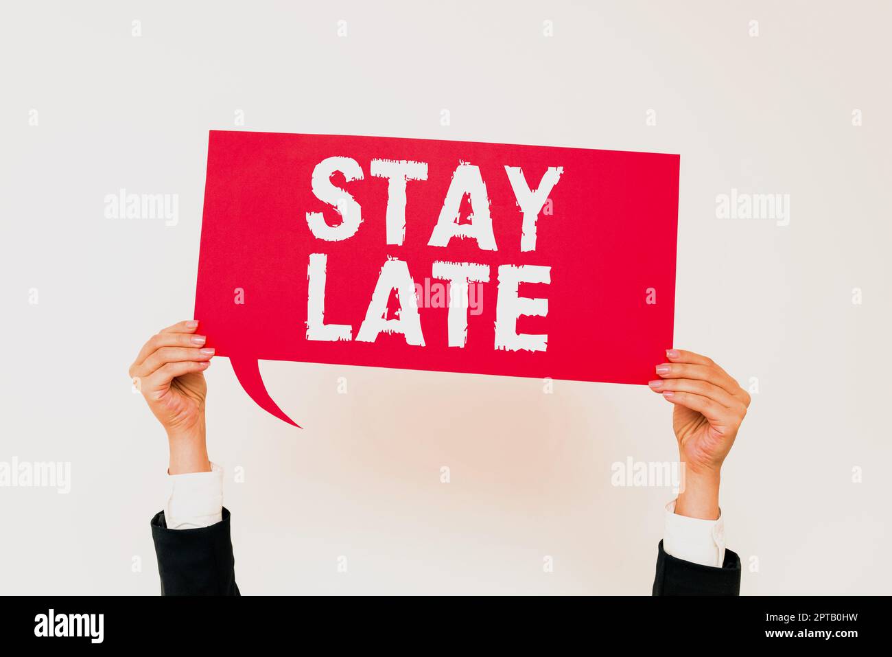 Conceptual display Stay Late, Concept meaning A routine in which a ...