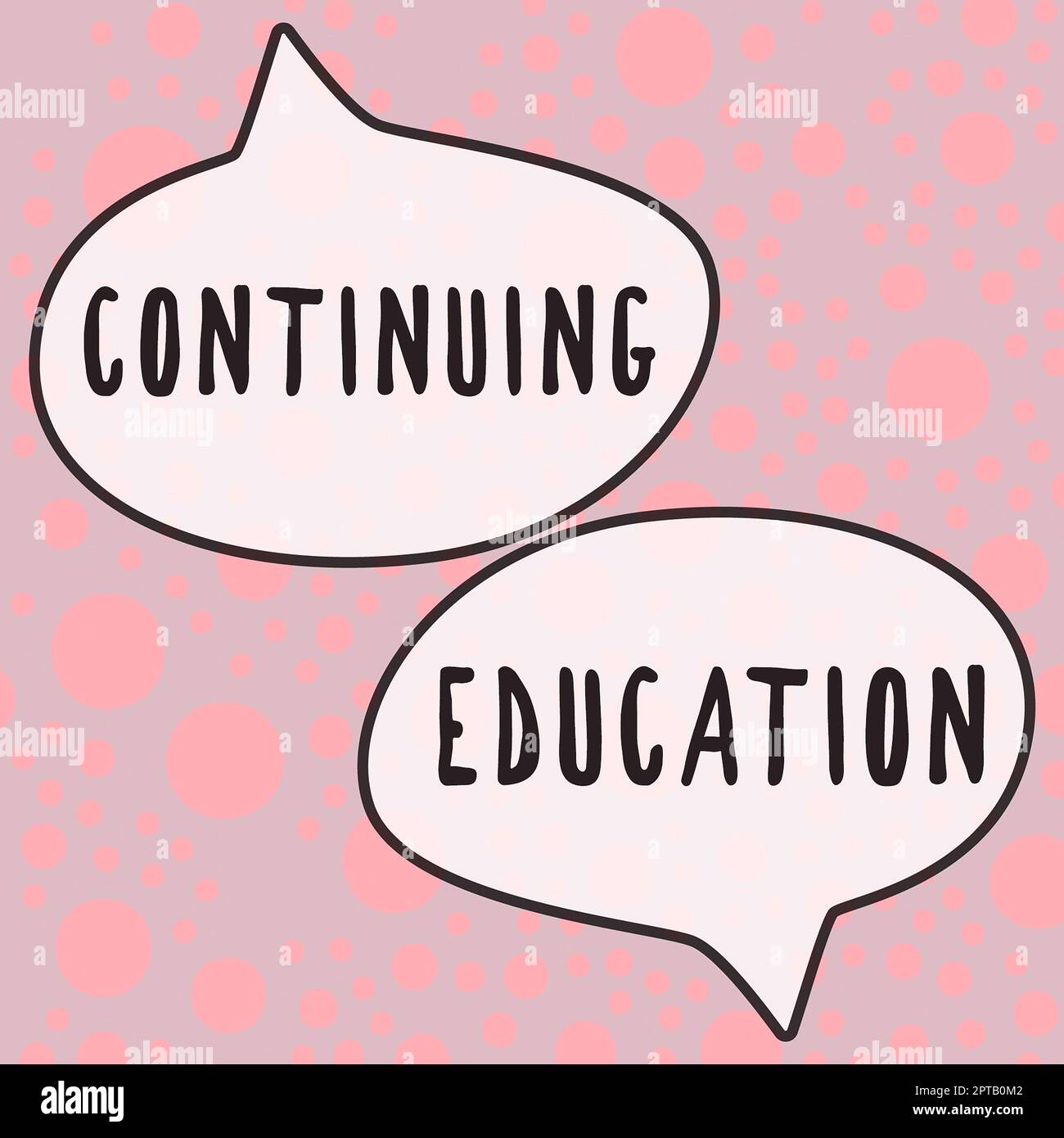 Handwriting text Continuing Education, Concept meaning Continued ...