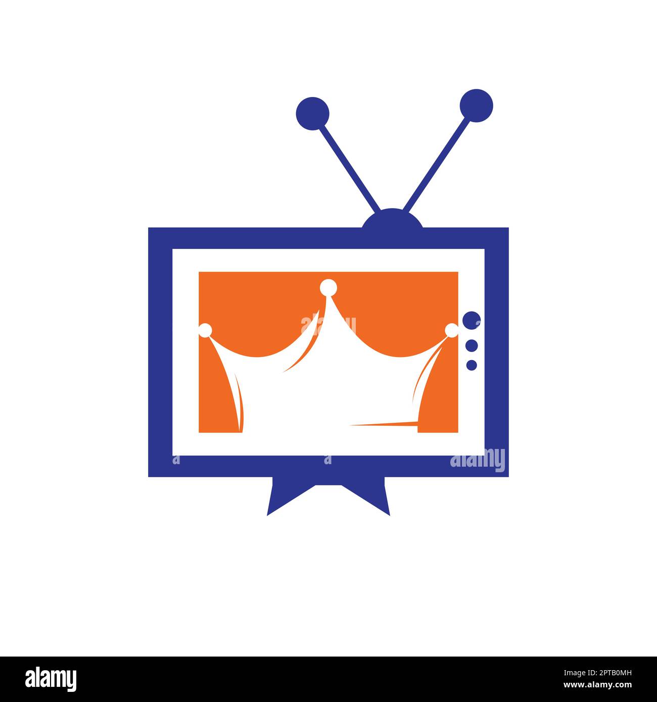 King TV vector logo design template. Royal film logo design vector ...