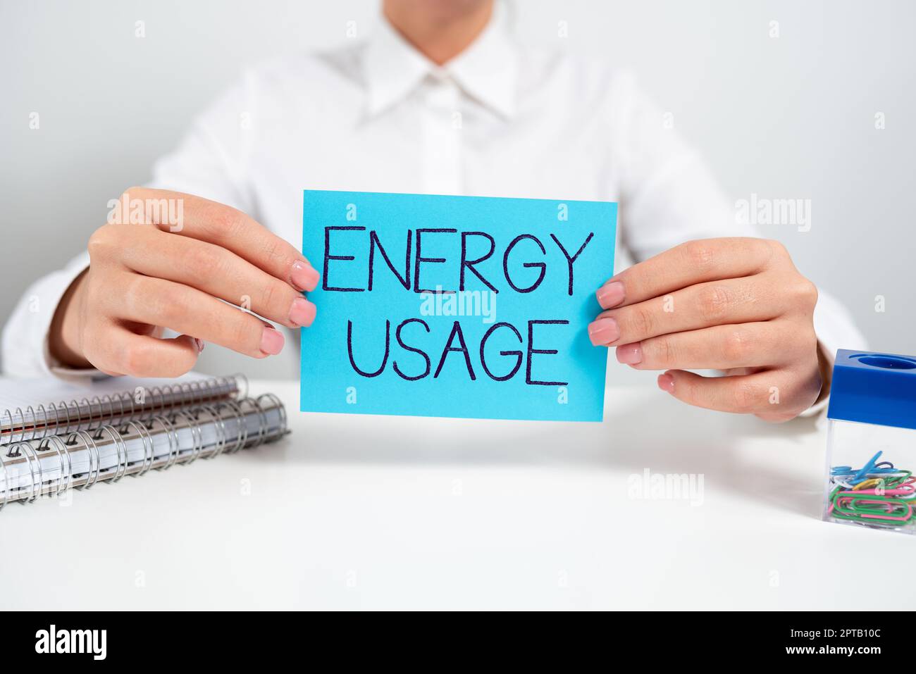 Text sign showing Energy Usage, Word Written on Amount of energy ...