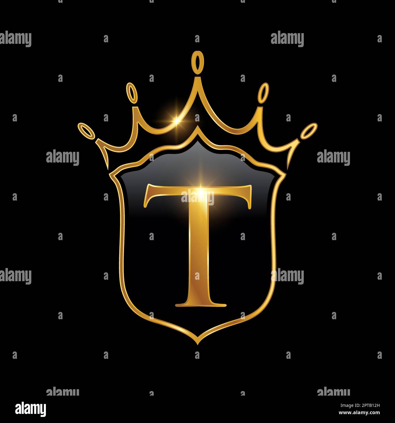 Vintage monogram and shield hi-res stock photography and images - Alamy