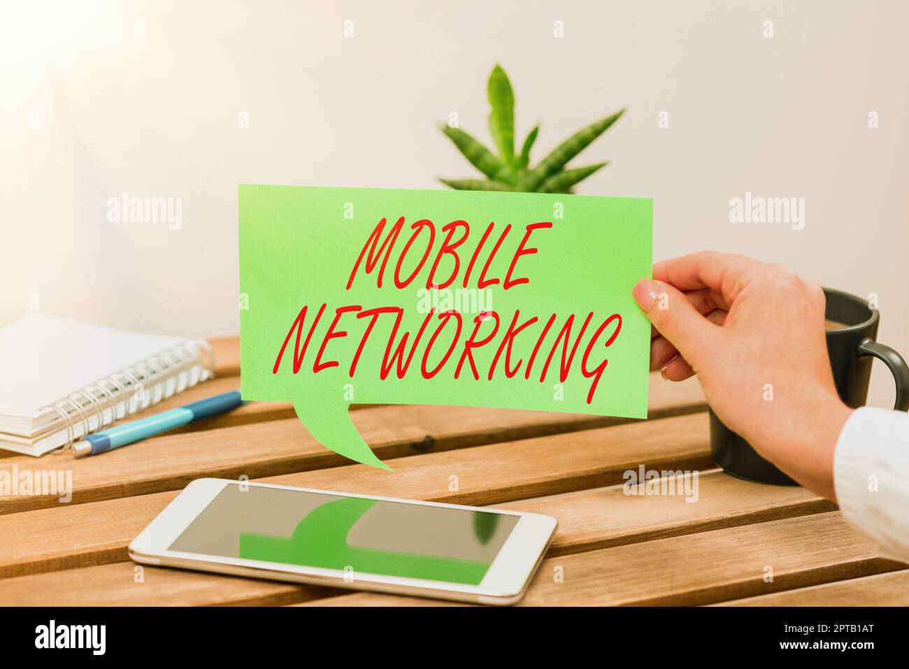 Sign Displaying Mobile Networkingcommunication Network Where The Last