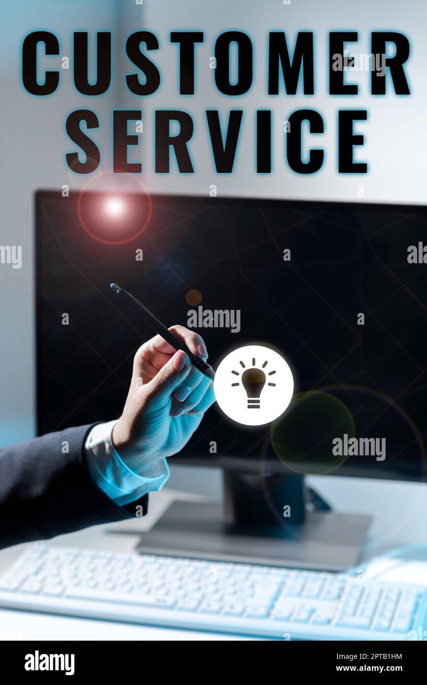 Inspiration Showing Sign Customer Serviceprocess Of Ensuring Client Satisfaction With Product