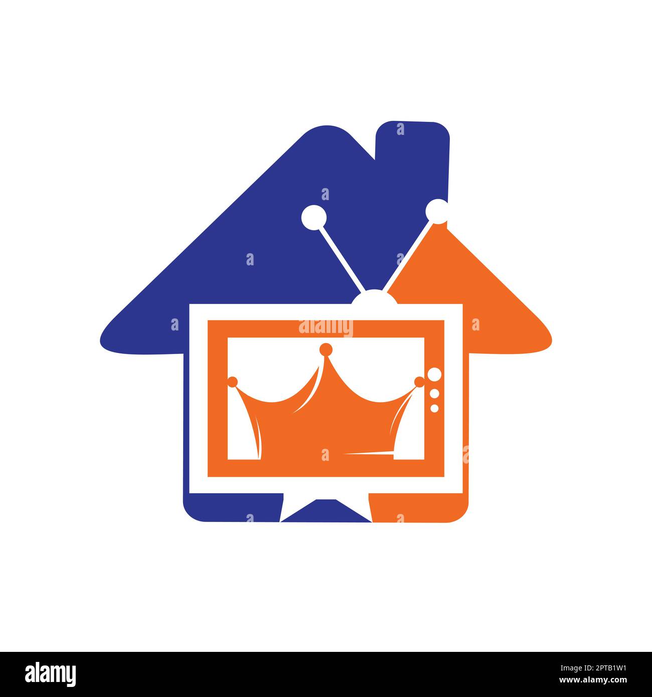 King TV vector logo design template. Royal film logo design vector ...