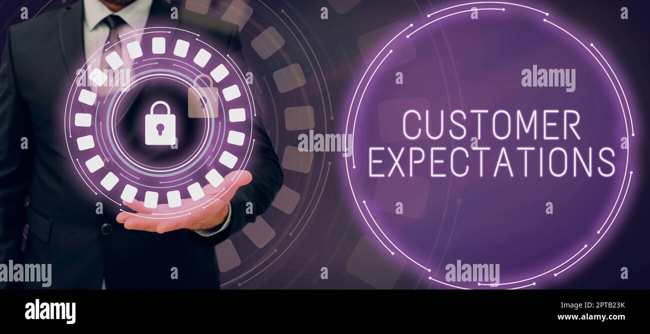 Inspiration showing sign Customer Expectations, Business showcase ...