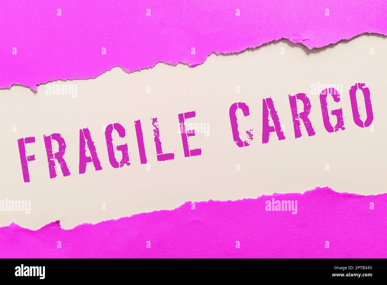 Sign displaying Fragile Cargo, Concept meaning Breakable Handle with ...