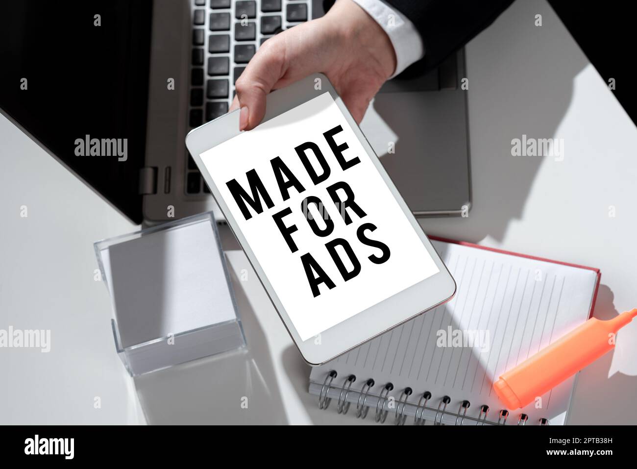 Text sign showing Made For Ads, Word Written on Marketing strategies ...