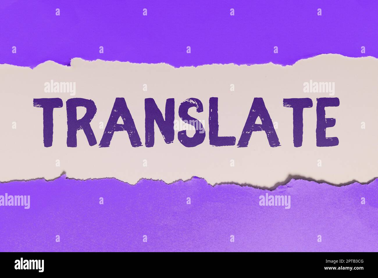 Conceptual display Translate, Word Written on Another word with same ...