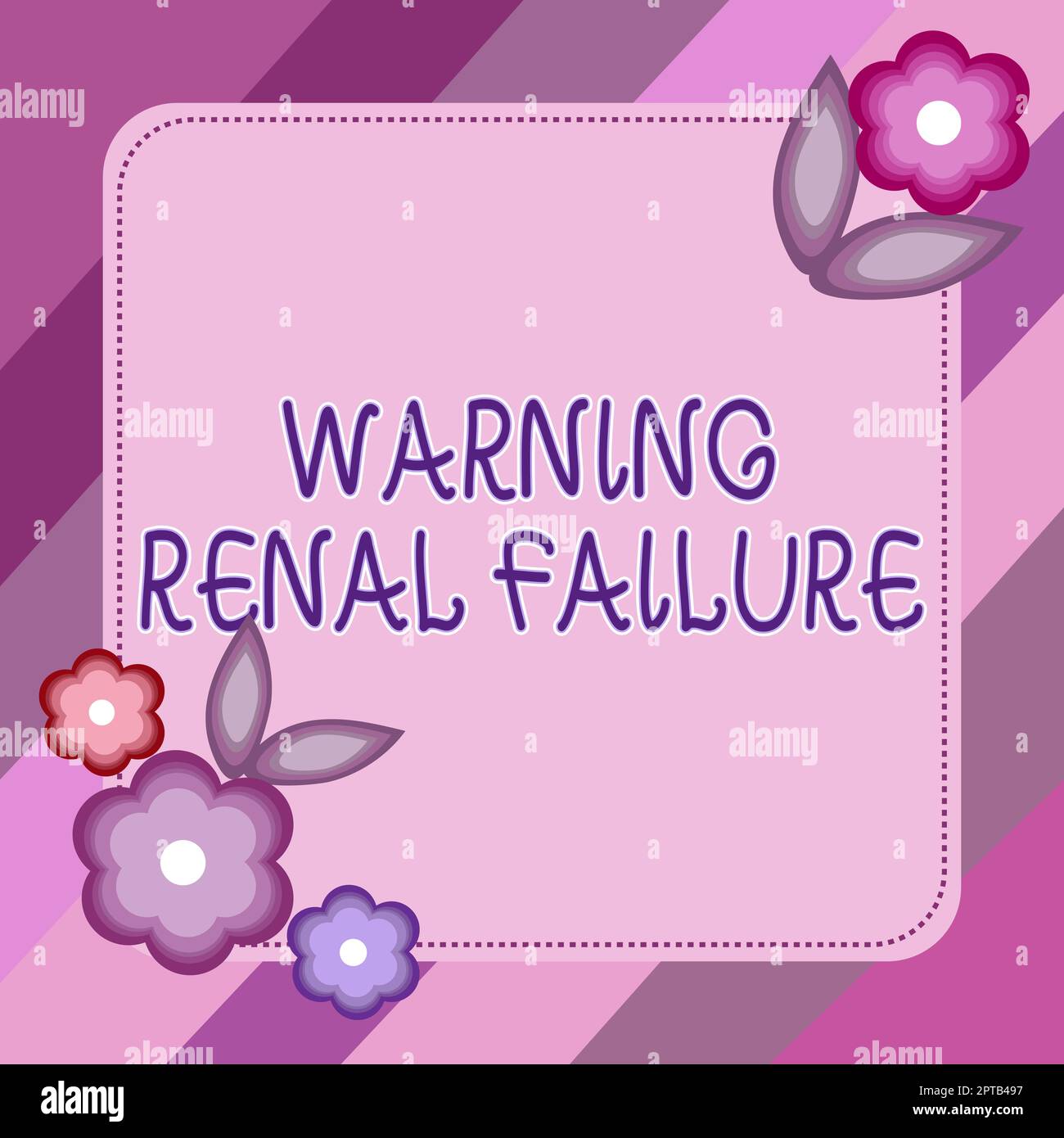 Conceptual display Warning Renal Failure, Business idea stop Filtering ...