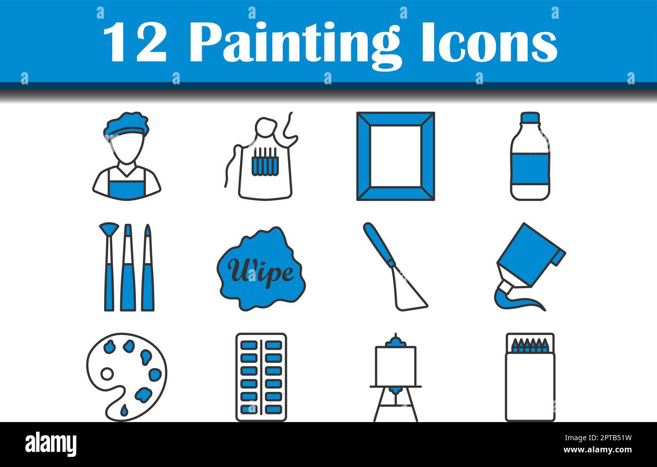 Painting Icon Set Stock Vector Image & Art - Alamy