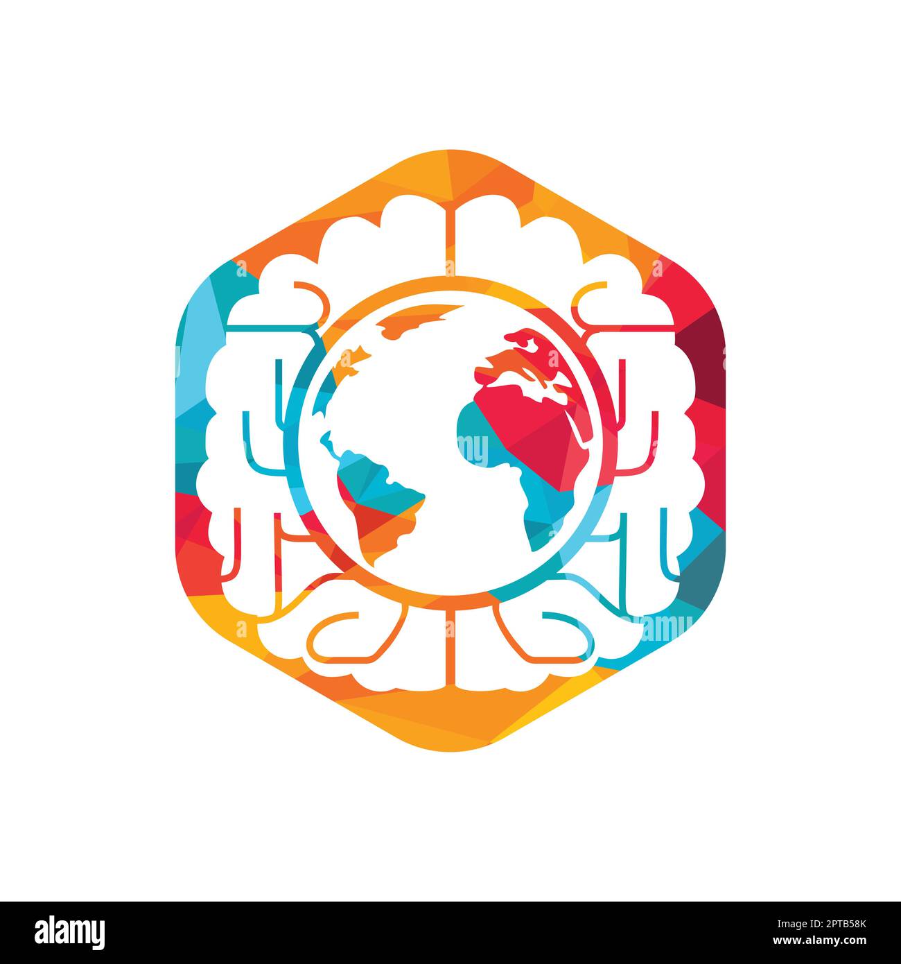 World brain vector logo template. Smart world logo symbol design Stock ...