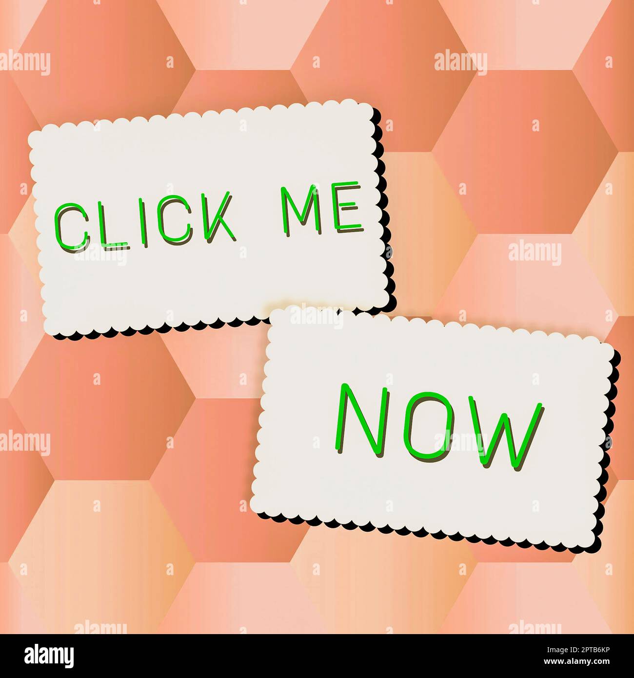 Sign displaying Click Me Now, Word Written on Romantic feeling Lovely ...