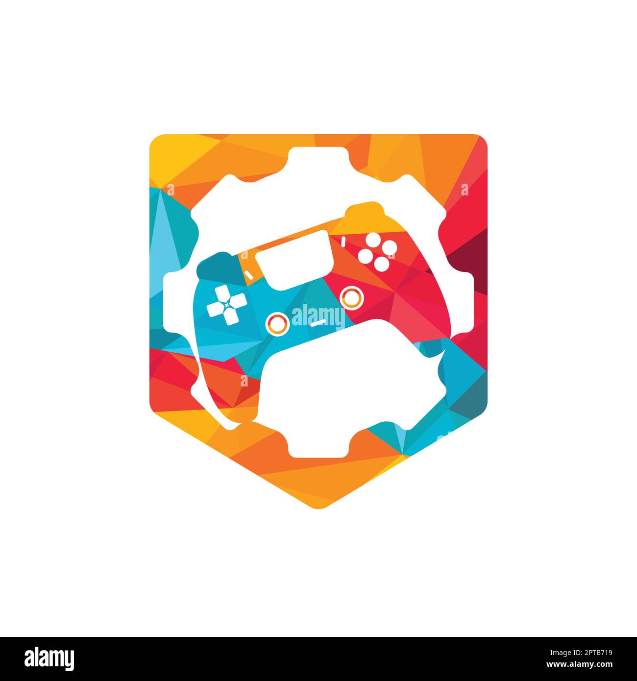 Game console repair vector logo design template Stock Vector Image ...
