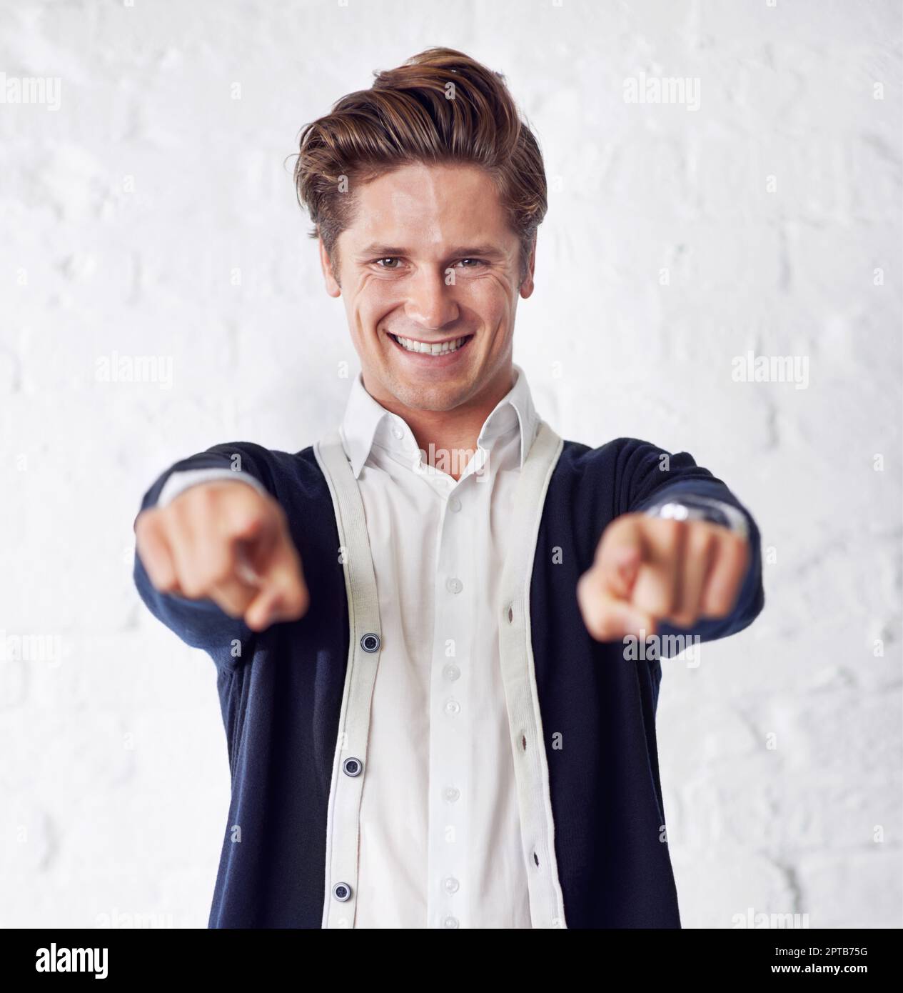 Pushy man hi-res stock photography and images - Alamy