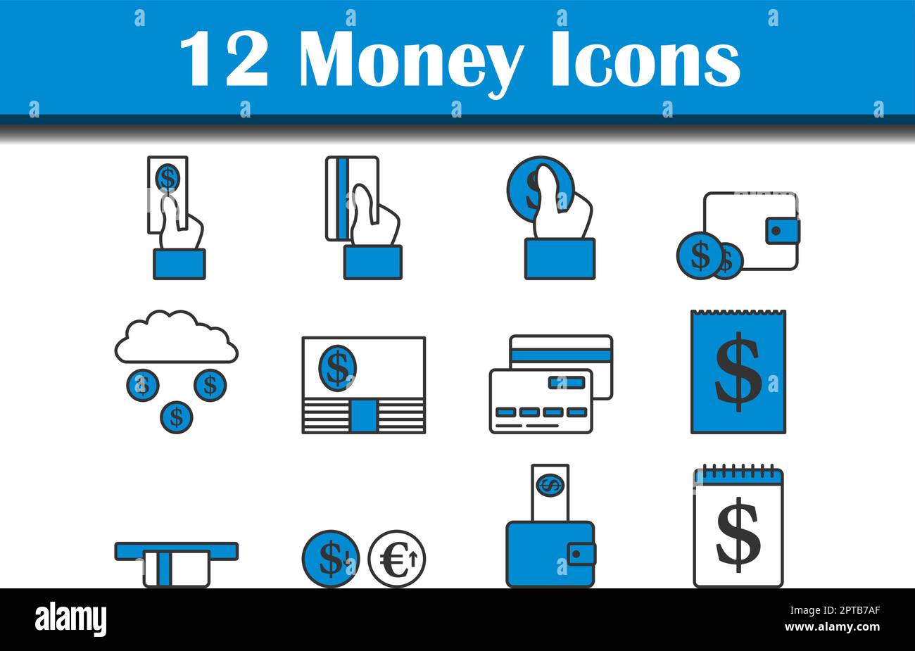 Money Icon Set Stock Vector Image & Art - Alamy
