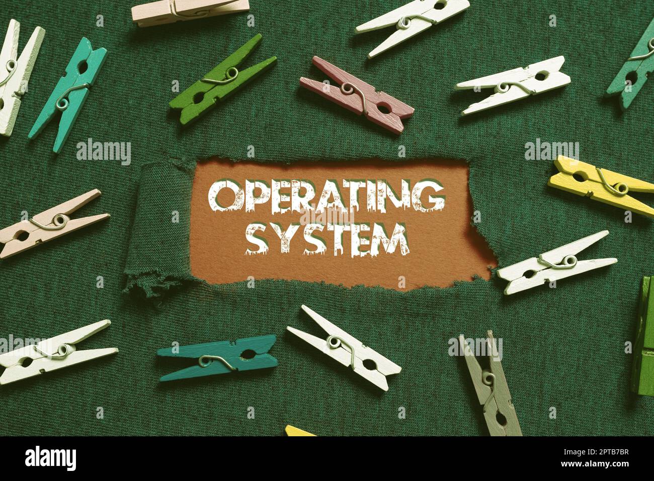 Conceptual caption Operating System, Word for made from materials ...