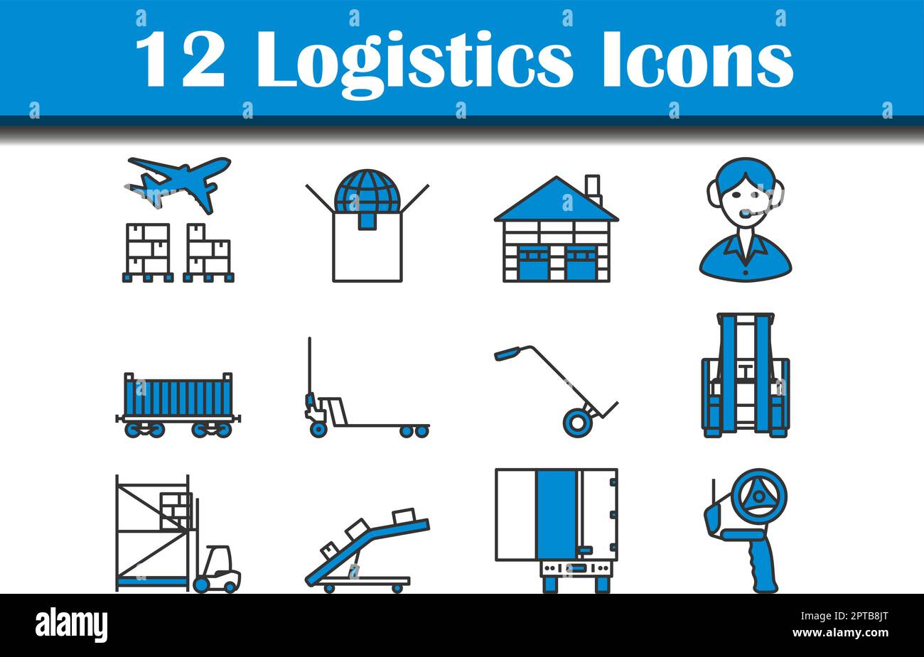 Logistics Icon Set Stock Vector Image & Art - Alamy