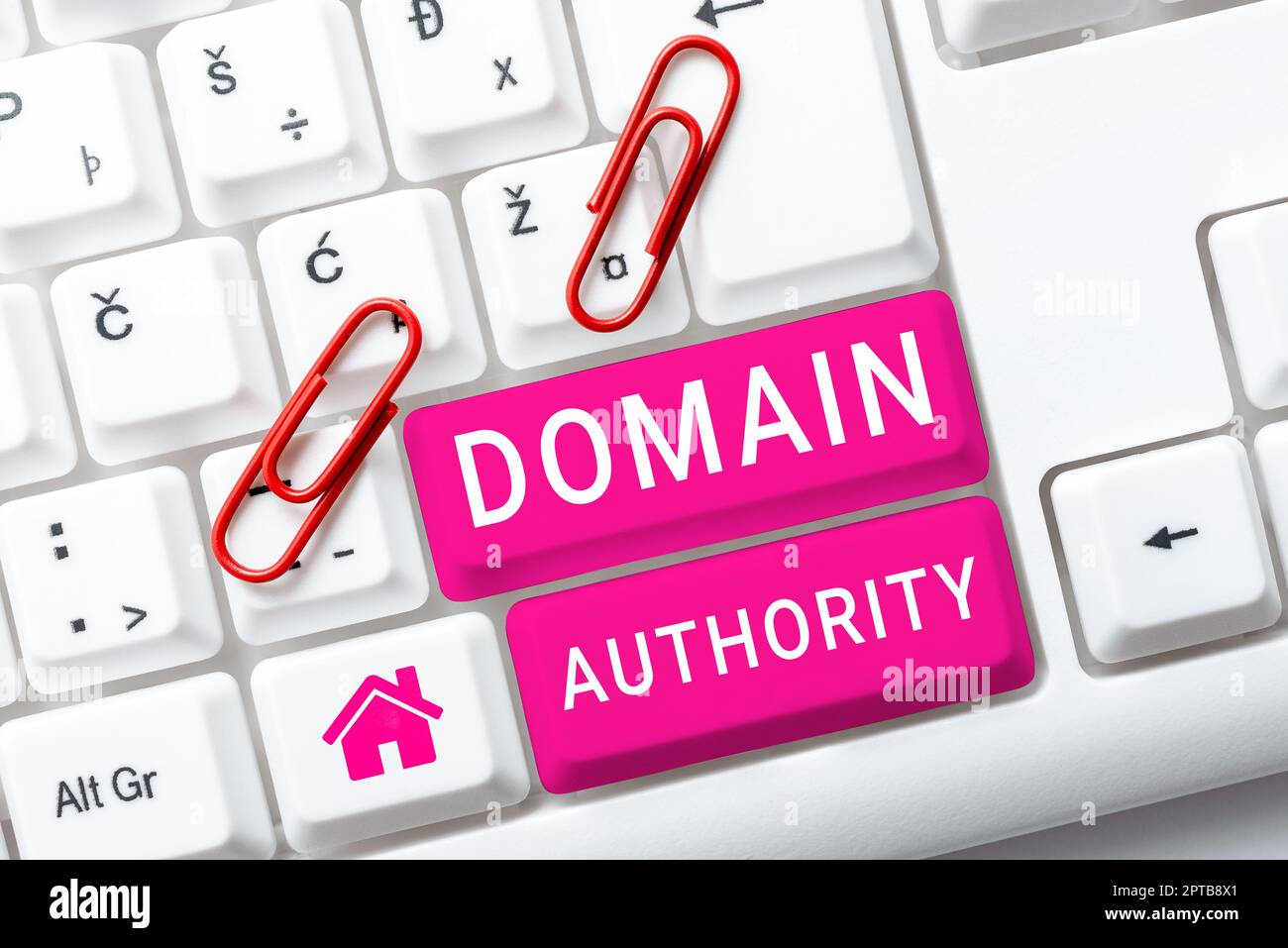 Sign displaying Domain Authority, Business concept global ecology and ...