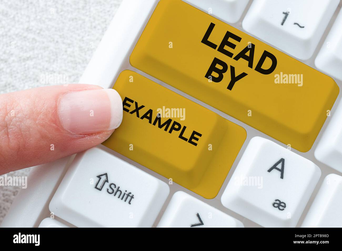 Handwriting text Lead By Example, Conceptual photo Be a role model by ...