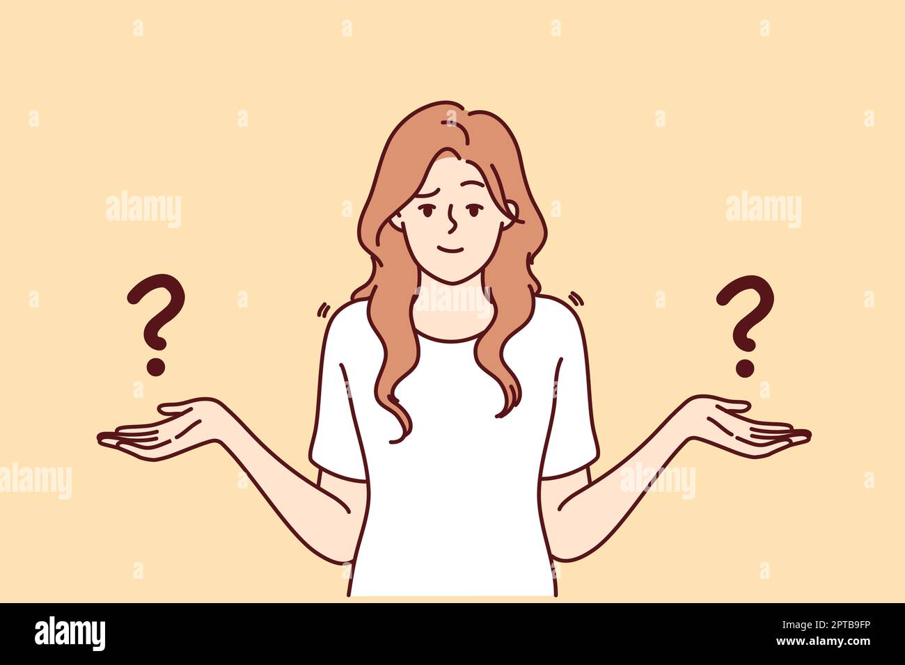 Confused woman feel frustrated making choice or decision. Distressed ...