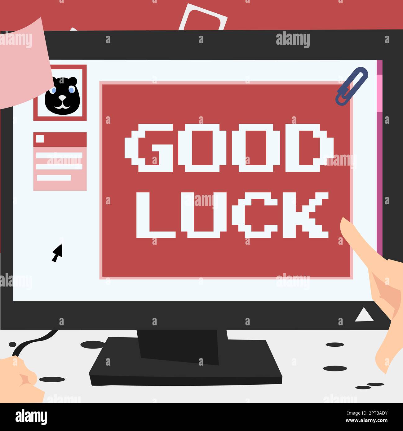 Conceptual display Good Luck, Internet Concept A positive fortune or a ...