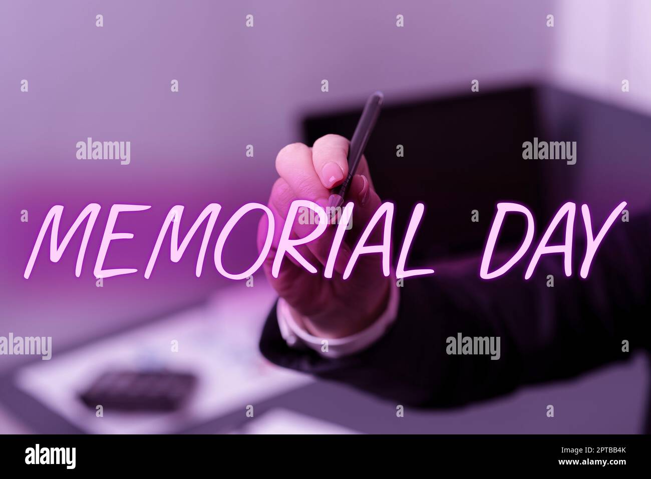 Hand writing sign Memorial Day, Business showcase To honor and ...
