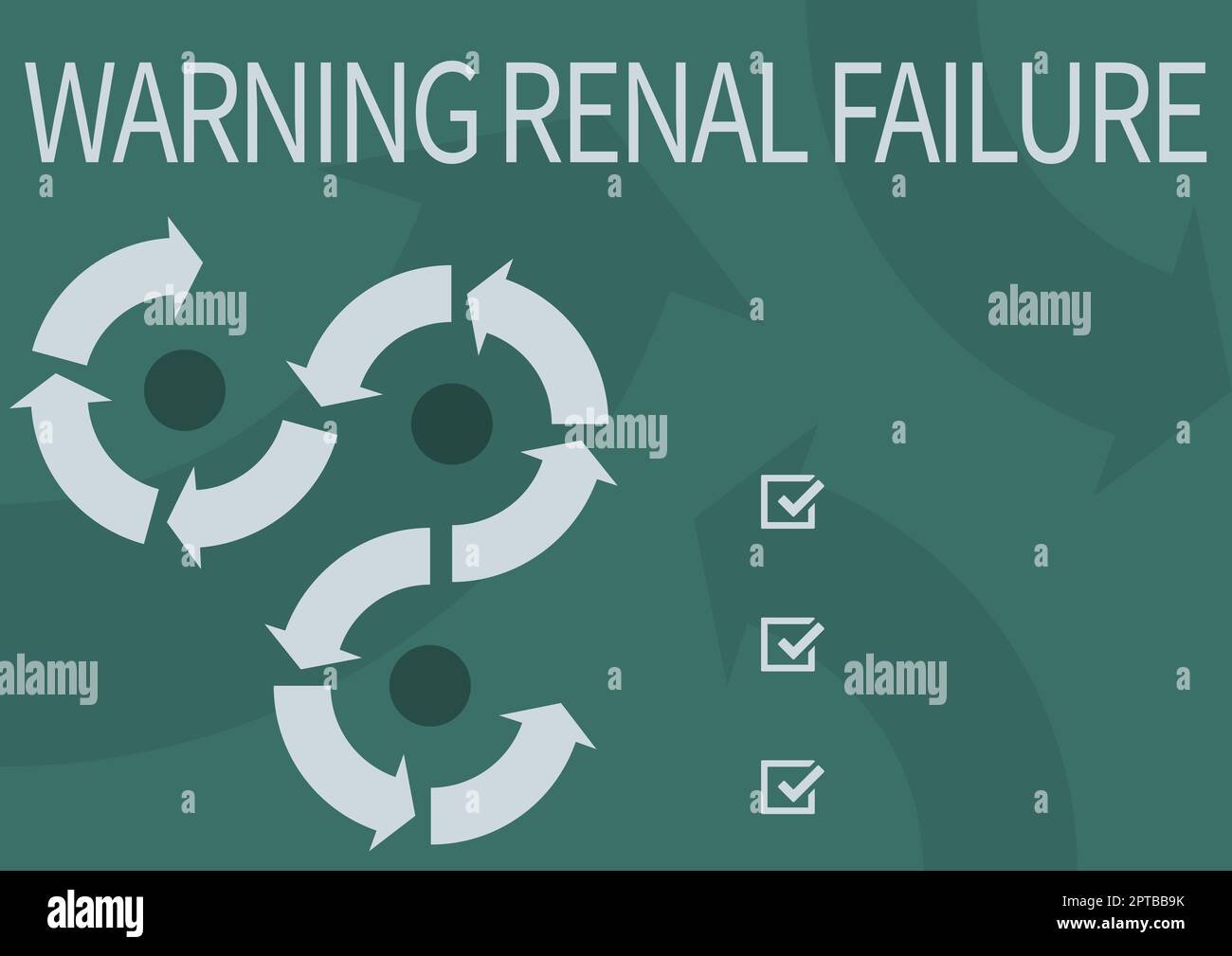 Writing displaying text Warning Renal Failure, Business approach stop ...