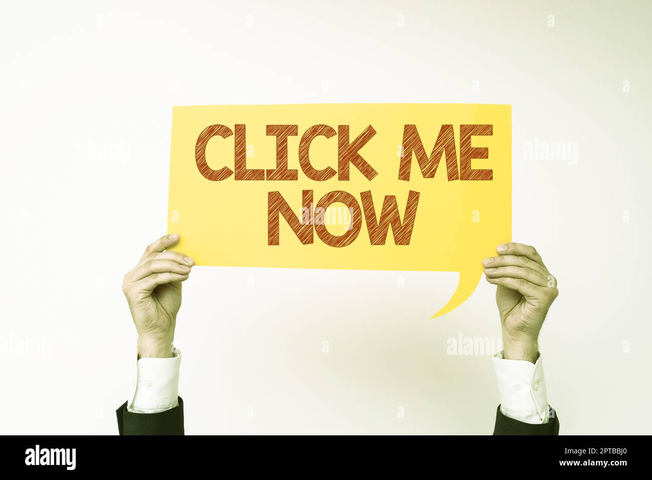 Text caption presenting Click Me Now, Business concept Internet helping ...