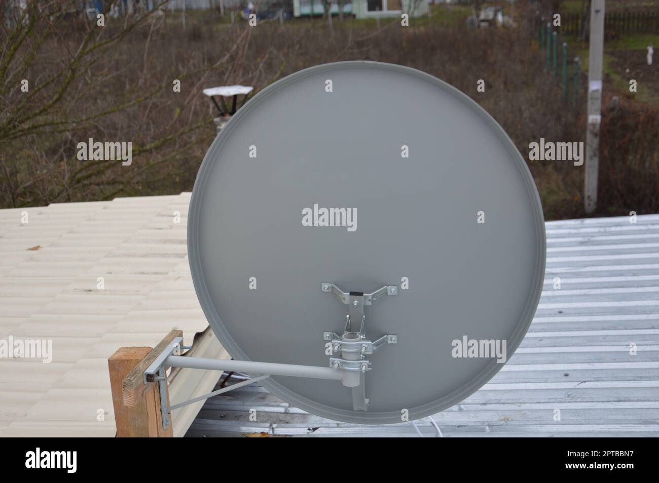 Production of a bracket for mounting a satellite dish on the roof of a ...