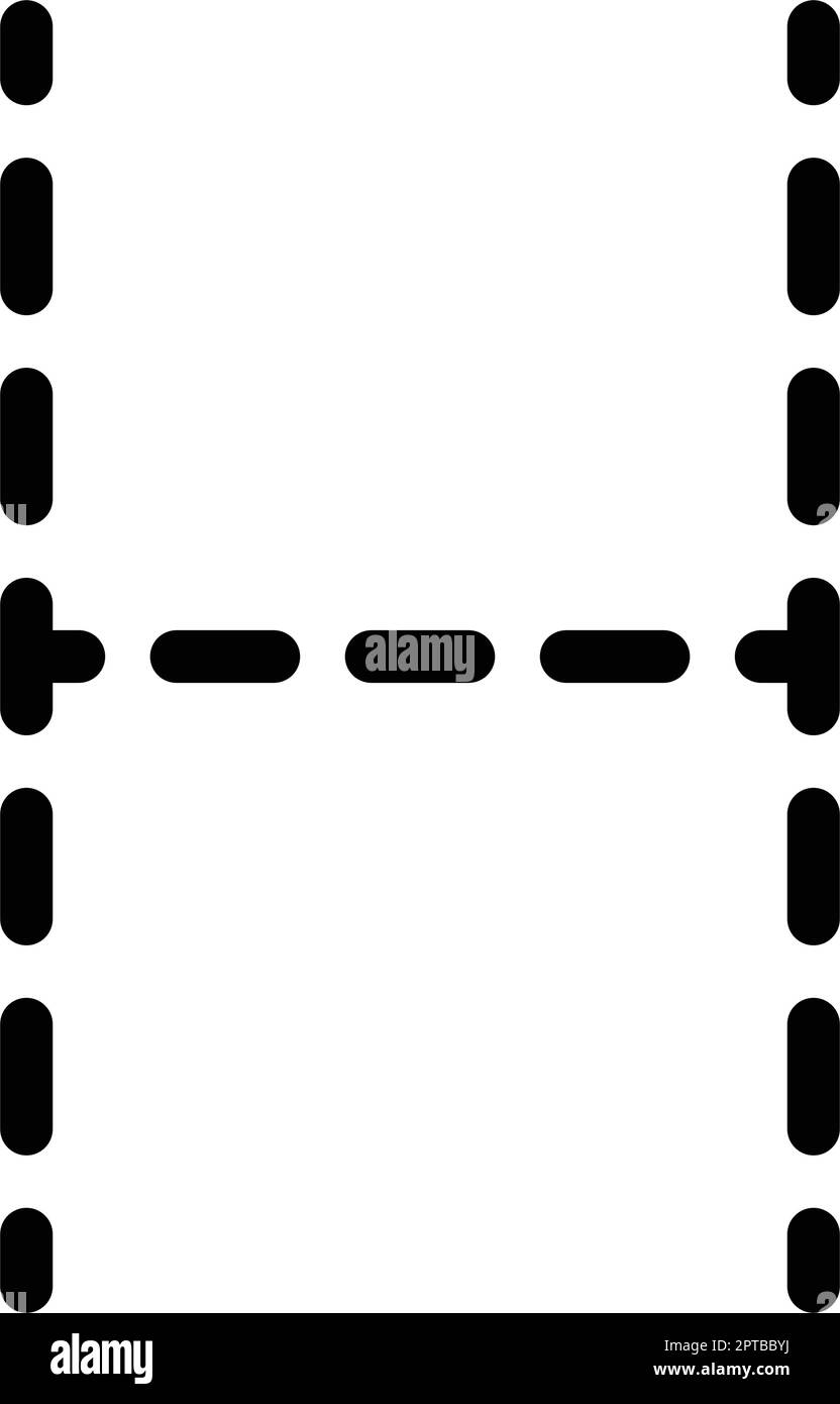 Tracing Alphabet letter H prewriting dotted line element for kindergarten, preschool and ...