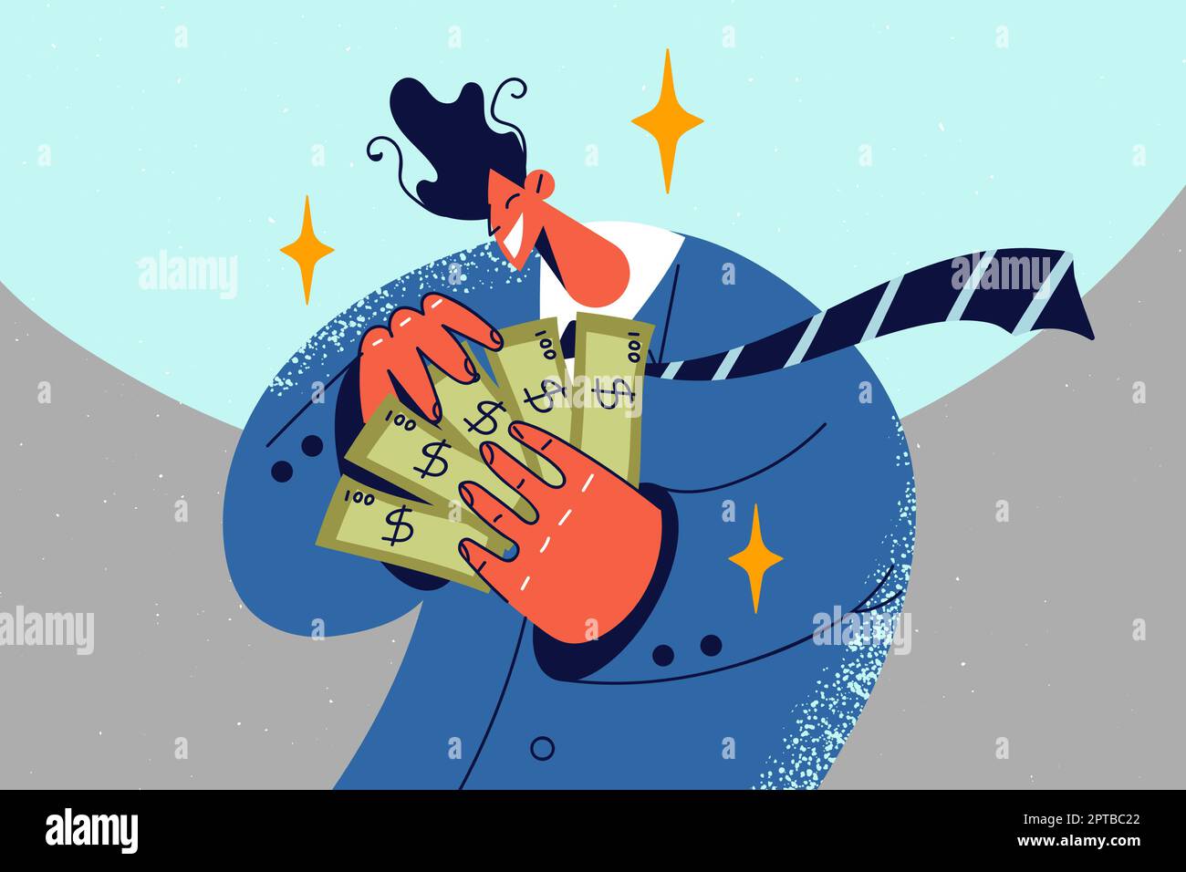 Stack money in hands Stock Vector Images - Alamy