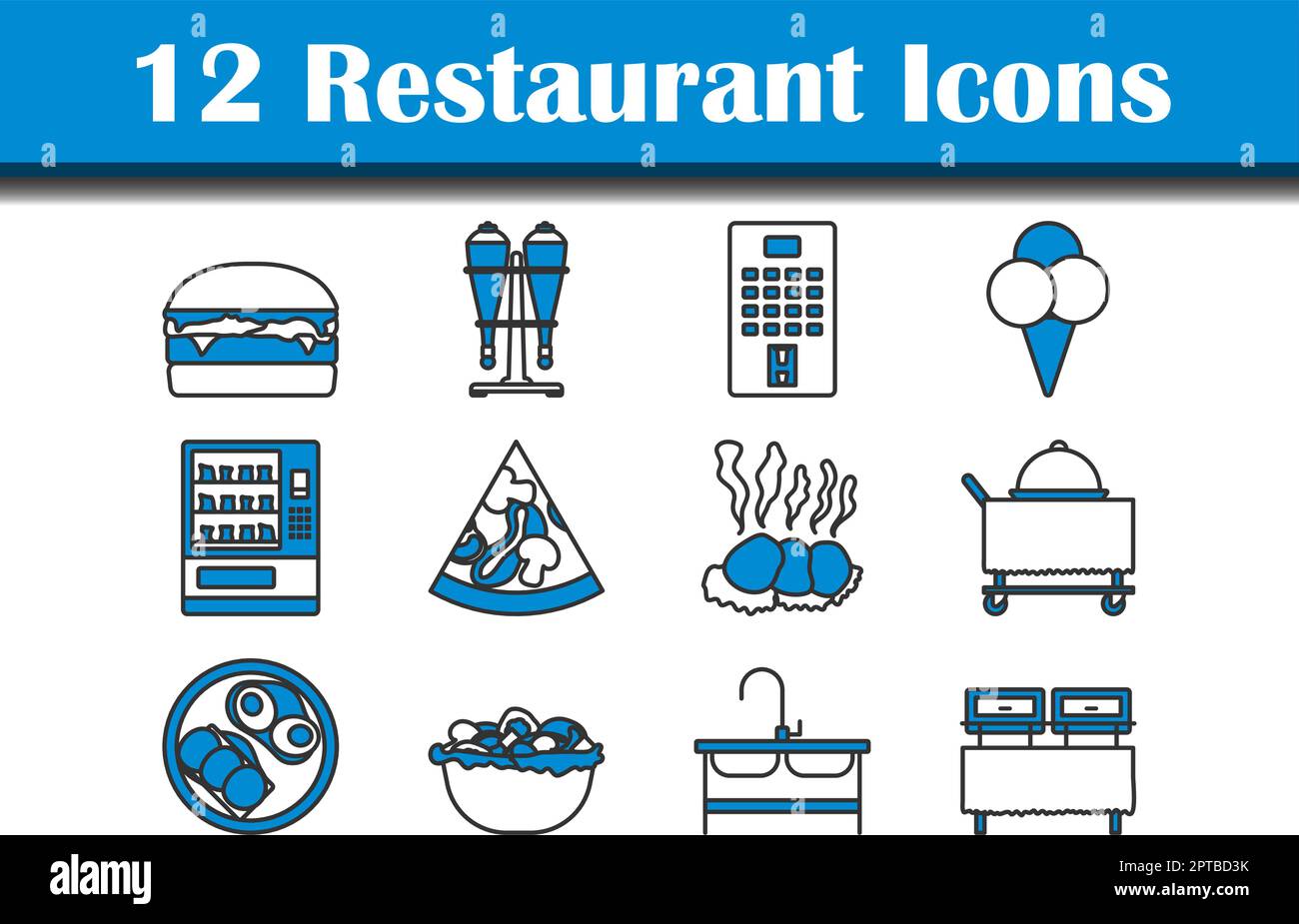 Restaurant Icon Set Stock Vector Image & Art - Alamy