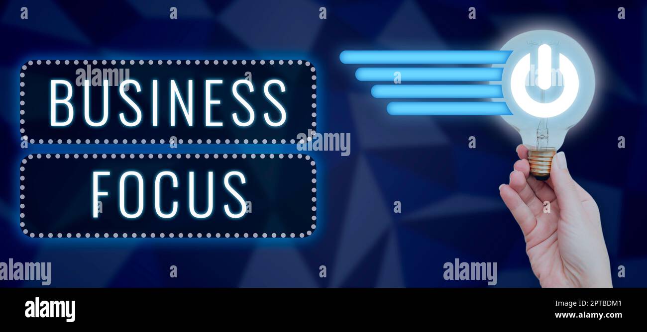 Handwriting text Business Focus. Conceptual photo Identifying revenue ...