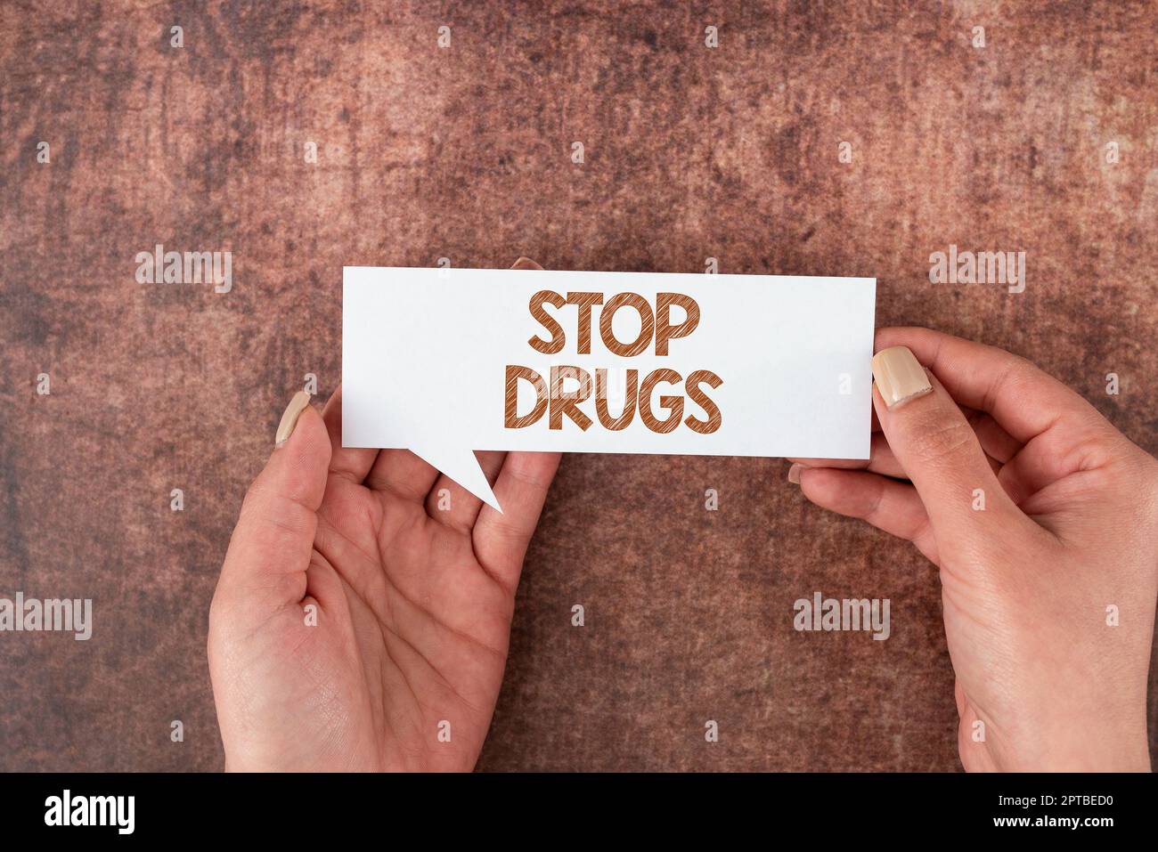 Hand writing sign Stop Drugs, Internet Concept the process of ...
