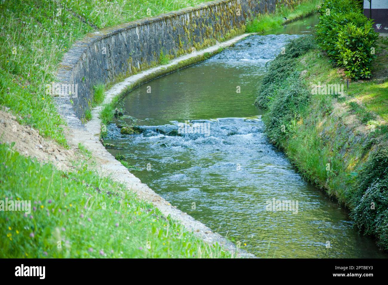 Gradna stream by Samobor pedestrian walkway Stock Photo - Alamy