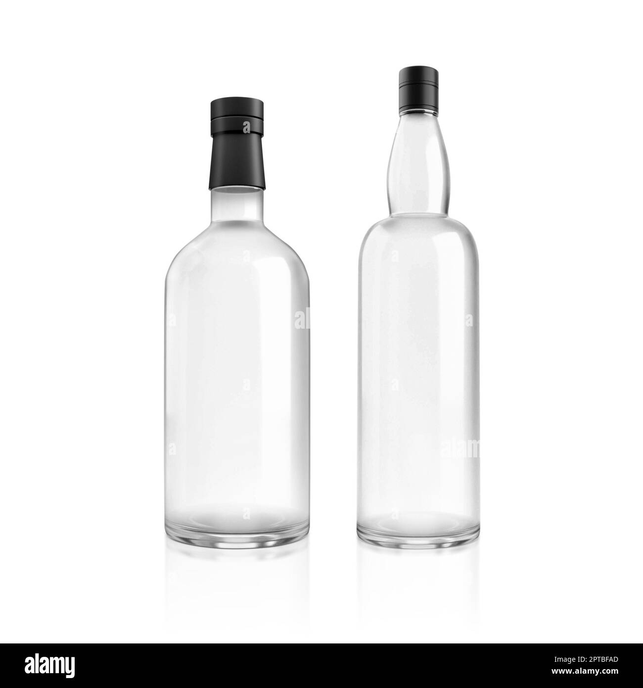 a bottle of alcohol on a white background. 3d render Stock Photo - Alamy