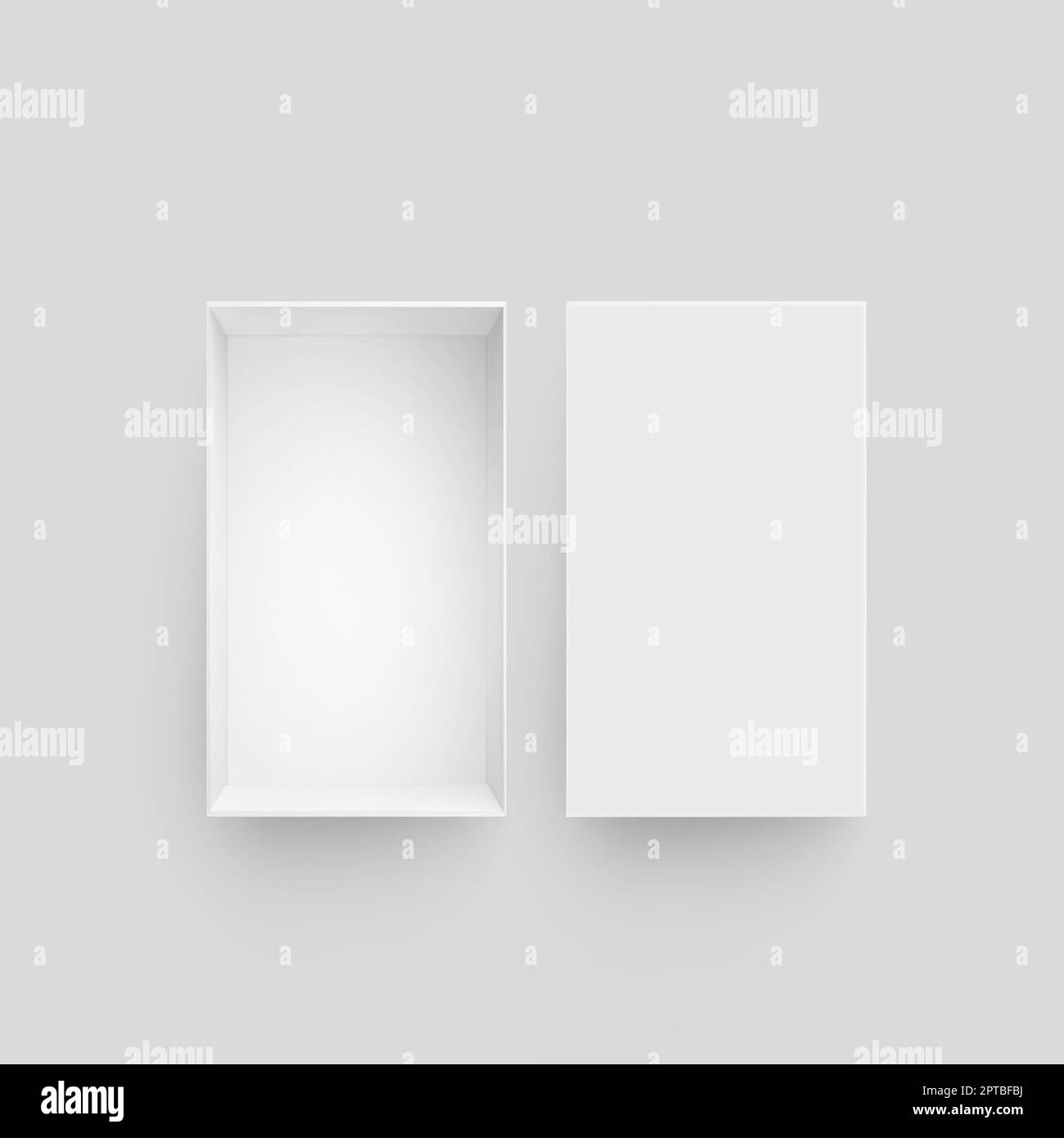 Blank package Box. Isolated on white background. 3D render Stock Photo ...