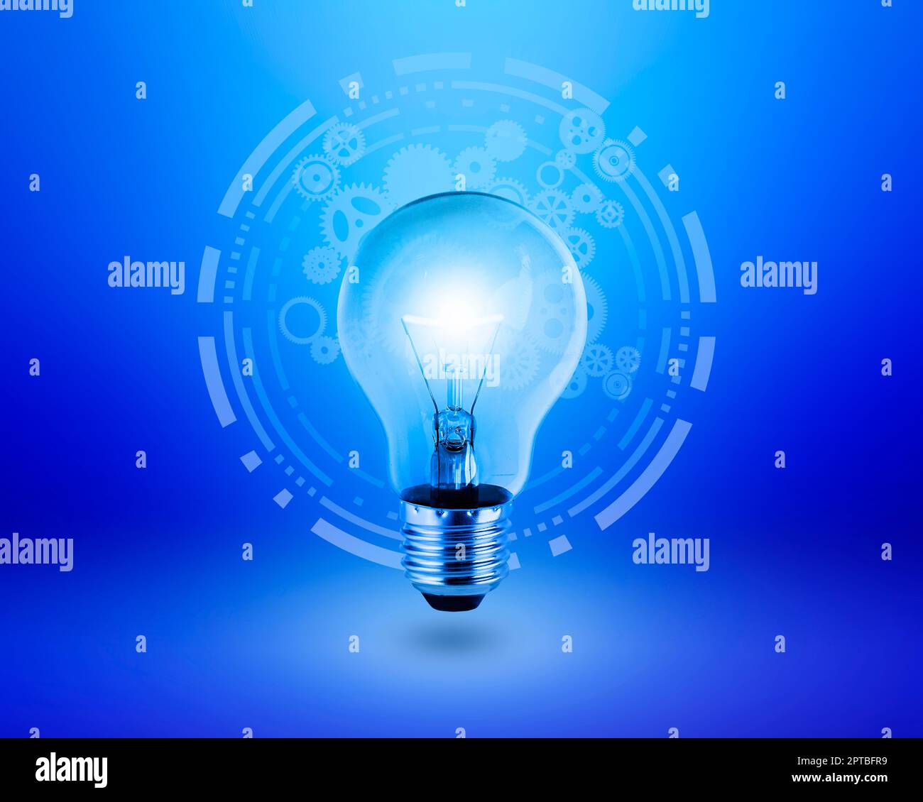 Light bulb in, new ideas with innovative technology and creativity ...