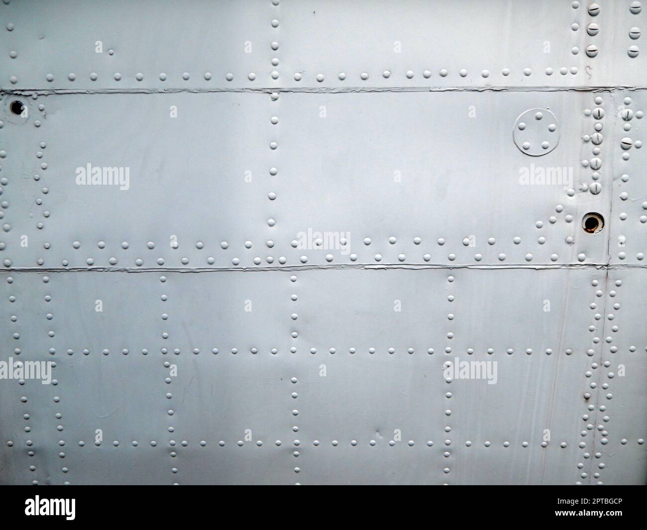 Aviation textures plating of aircraft and helicopter rivets Stock Photo ...